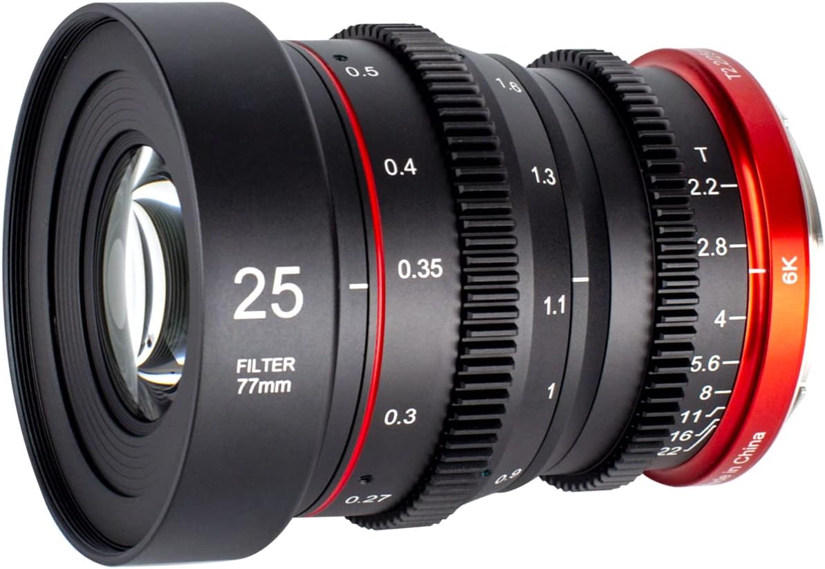 Amazon.com : Meike 25mm T2.2 Large Aperture Manual Focus Low Distortion ...