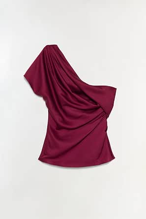Amazon.com: Phoebe Draped Satin Top : Amazon Luxury