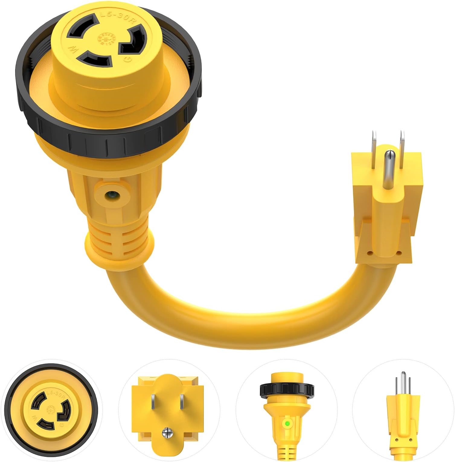 Amazon.com: Dumble 15A to 30A RV Power Cord, Male to Female 3-Prong ...