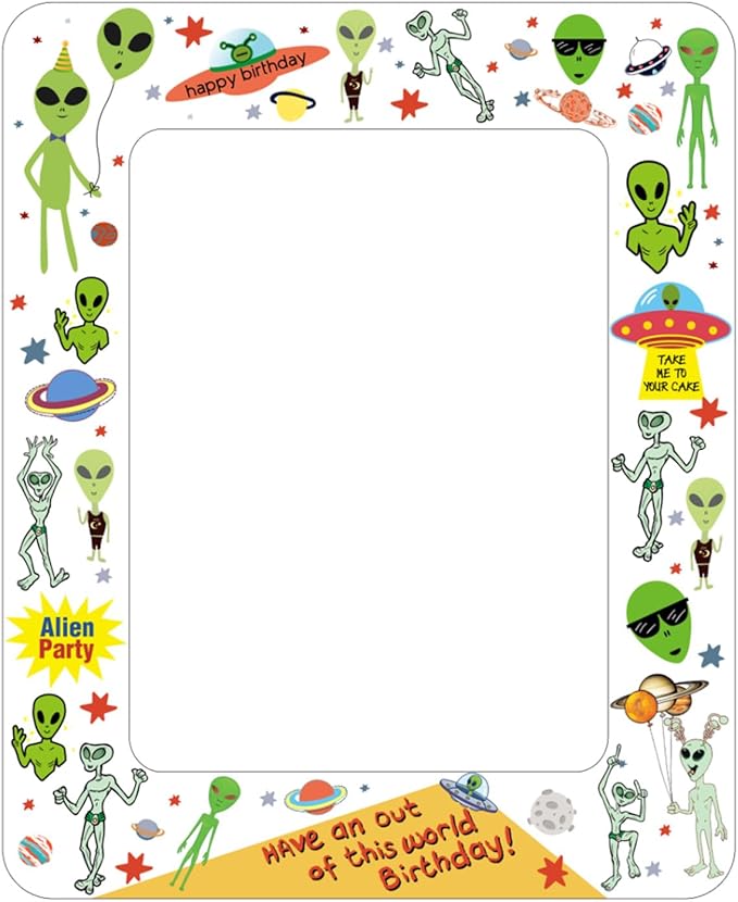 Amazon.com: 1pc Alien Theme Inflatable Photo Booth Selfie Frame Giant ...