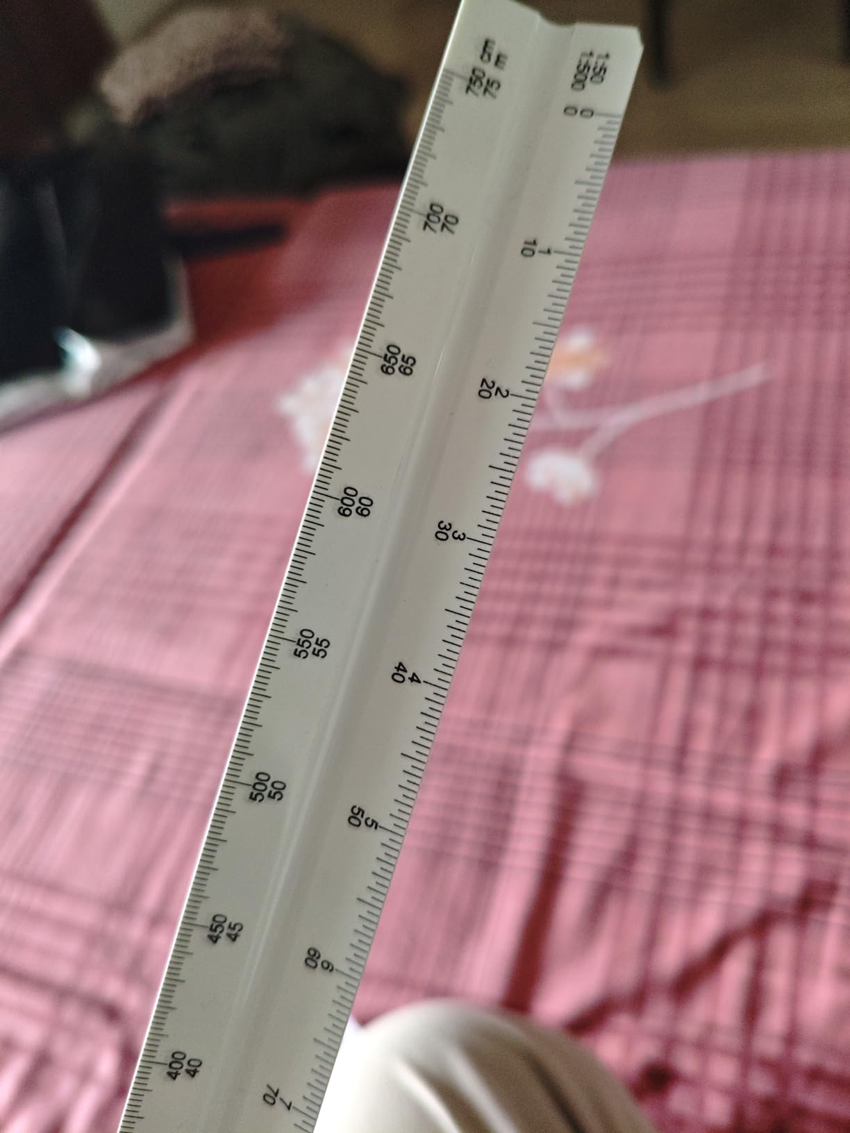 True-Ally Triangle Scale Ruler, 30 cm/12-inch Long Plastic Straight ...