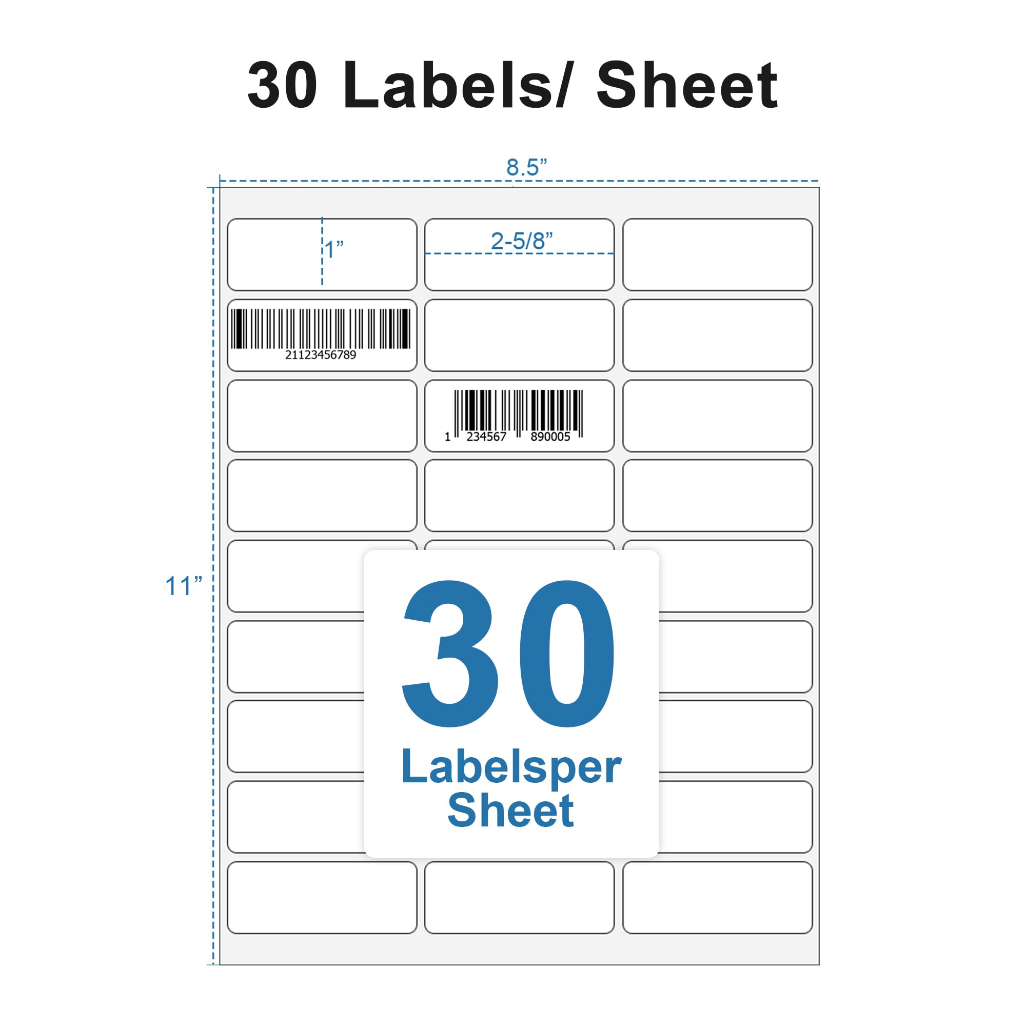 Snapklik.com : INJINEO Address Labels, 1" X 2-5/8" Shipping Address ...