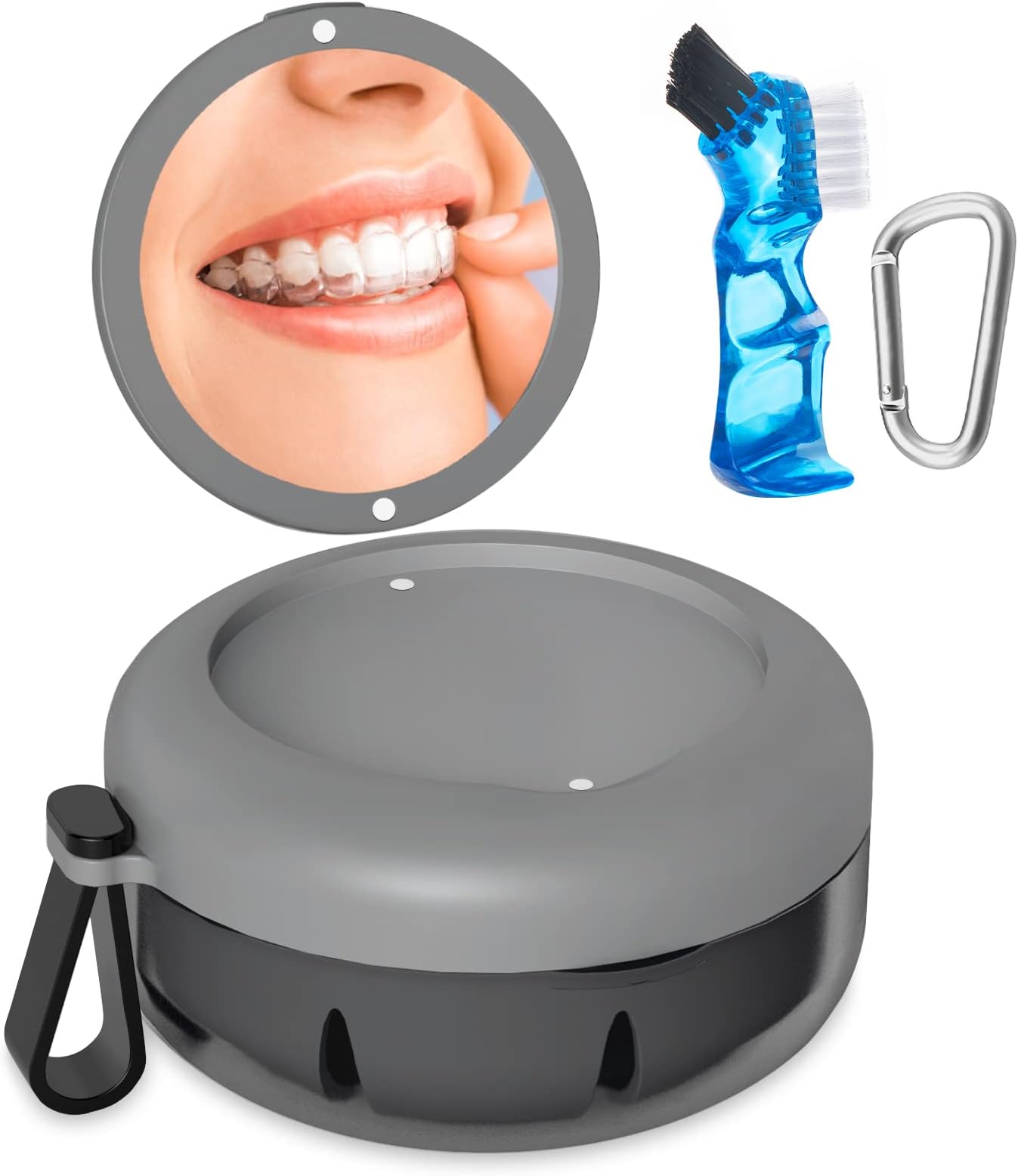 Amazon.com: Denture Bath Case, Denture Cup, Leak Proof Portable ...