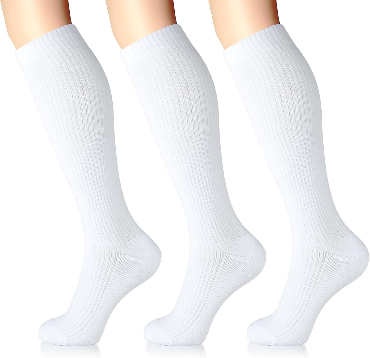 Amazon.com: LIN PERFORMANCE Compression Socks for Women and Men 3 Pairs ...
