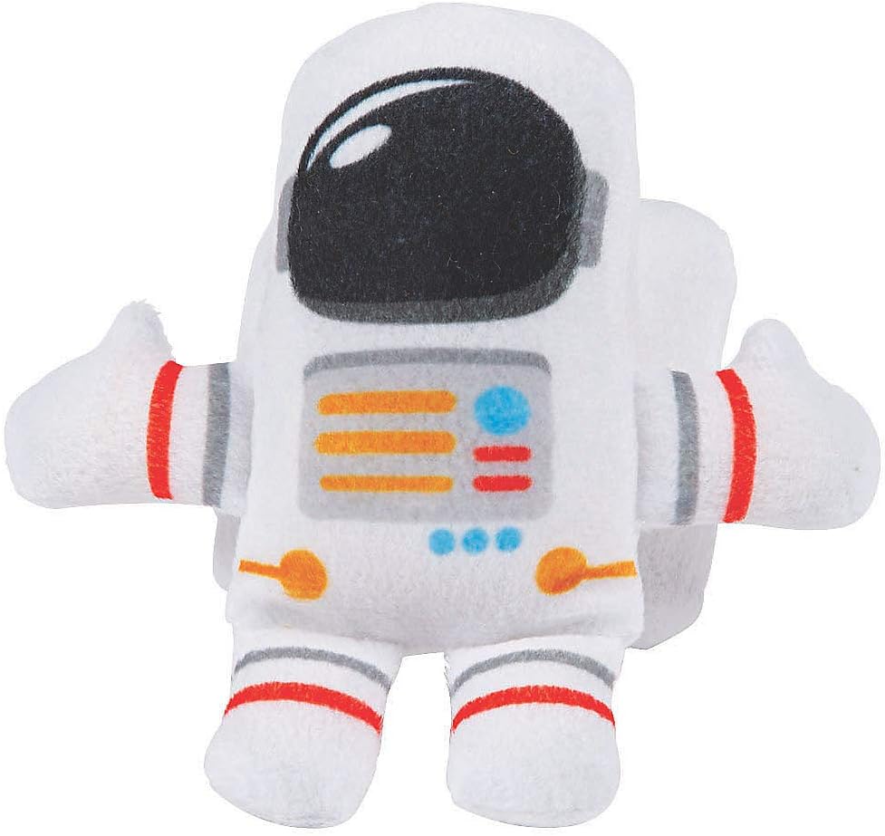 Amazon.com: Fun Express Astronaut Plush Toys Set of 12 - Party Favors ...