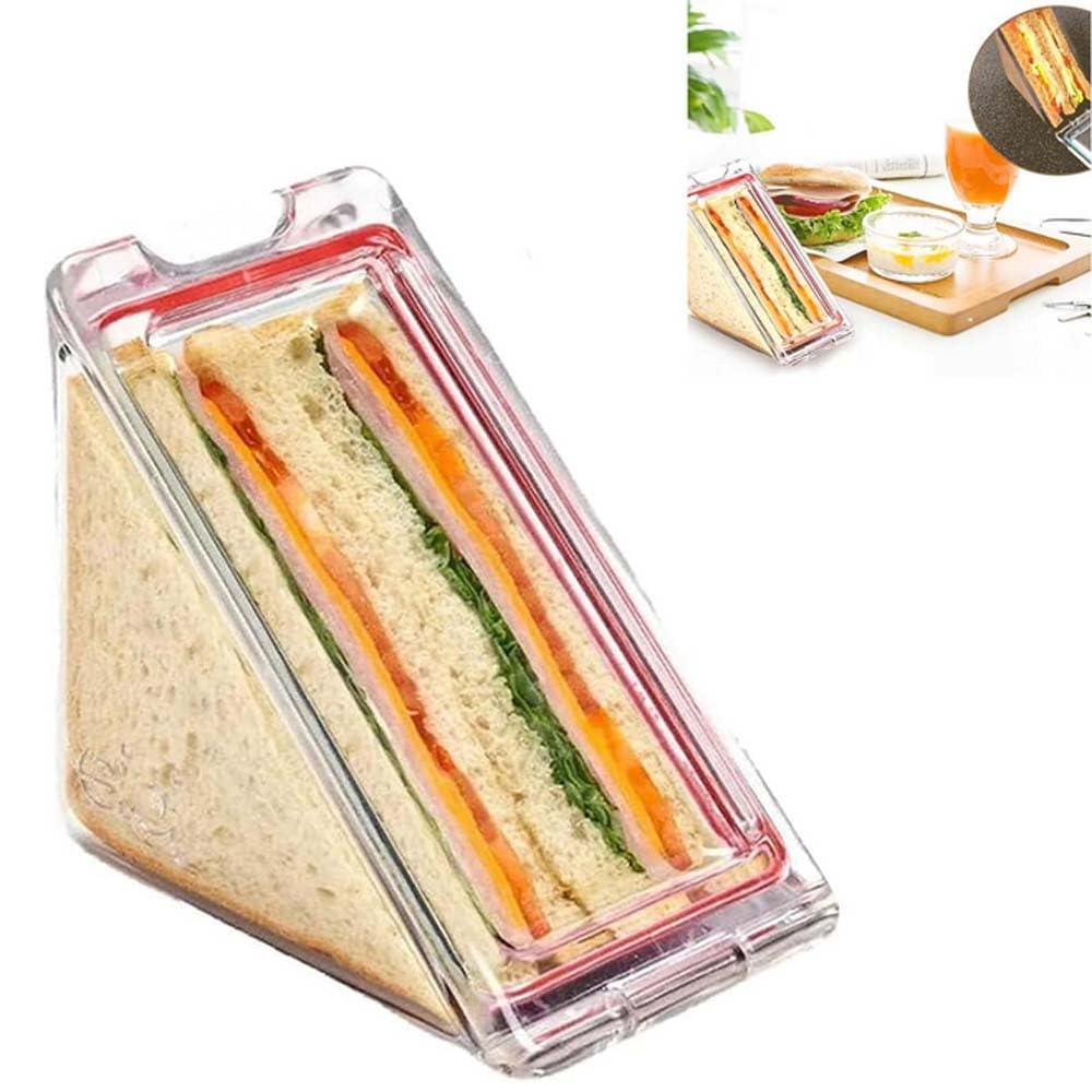 Linxi Triangle Sandwich Container Reusable Portable Triangle Sandwich ...