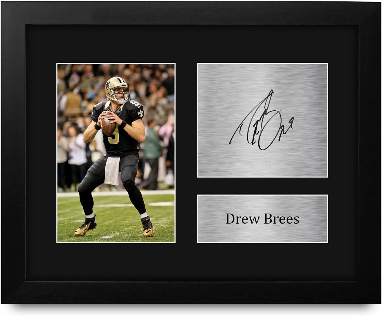 Amazon.com: HWC Trading Drew Brees USL Framed Signed Printed Gifts ...