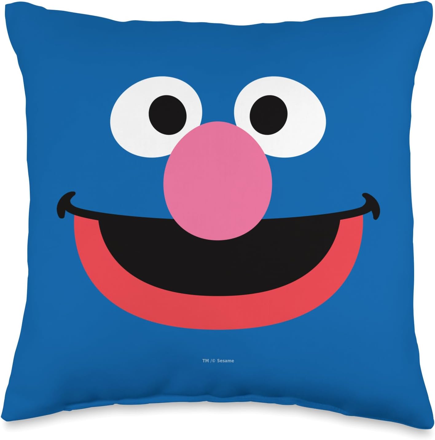 Amazon.com: Sesame Street Grover Face Throw Pillow : Home & Kitchen