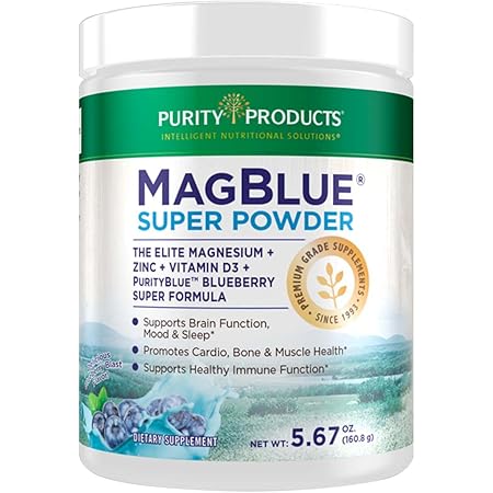 Amazon.com: MagBlue by Purity Products - Magnesium Bisglycinate ...