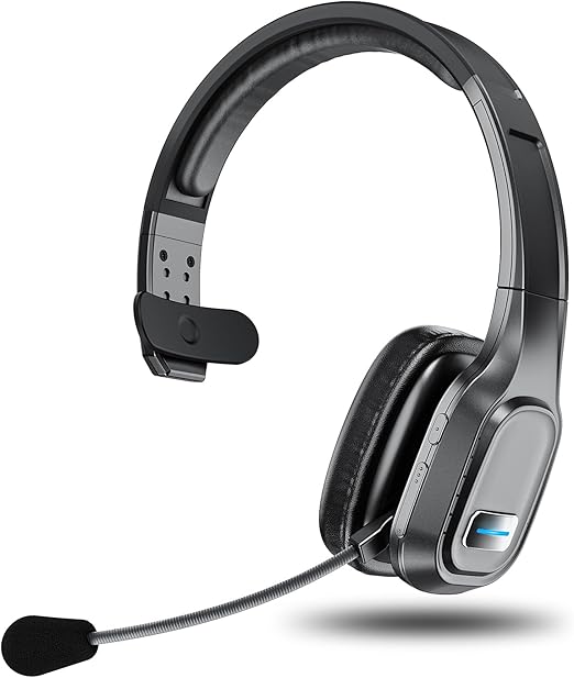 Amazon.com: Bluetooth Headset, 60Hrs Working Time with Noise Canceling ...