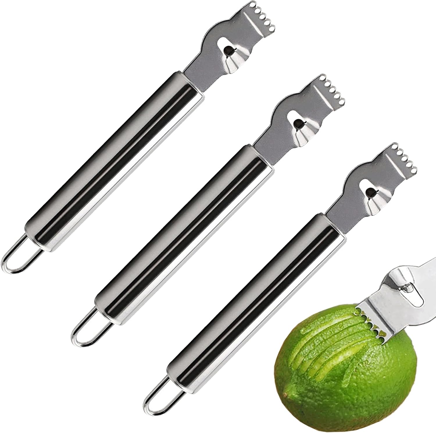 Amazon.com: 3Pcs Lemon Zester Tool Citrus Peeler Zester Grater with ...