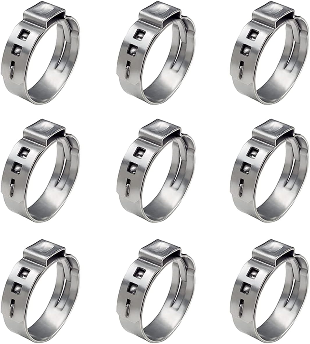 Amazon.com: 40 Pack 29.9mm-33.1mm Single Ear Hose Clamps Stainless ...