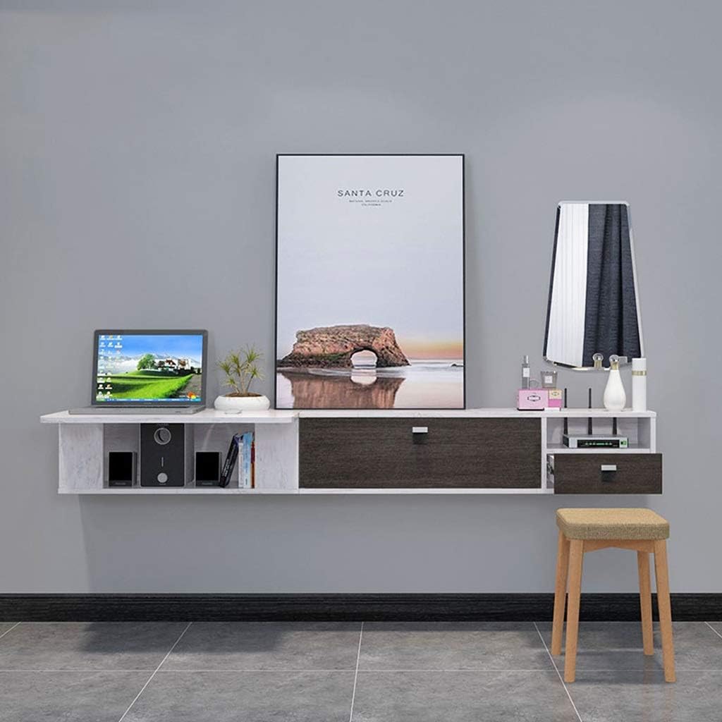 Buy Wall-Mounted TV Cabinet Computer Desk Dressing Table with Drawer ...