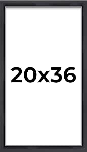 Amazon.com - 20x36 Shadow Box Frame Contemporary Black | 3/4" Depth of ...