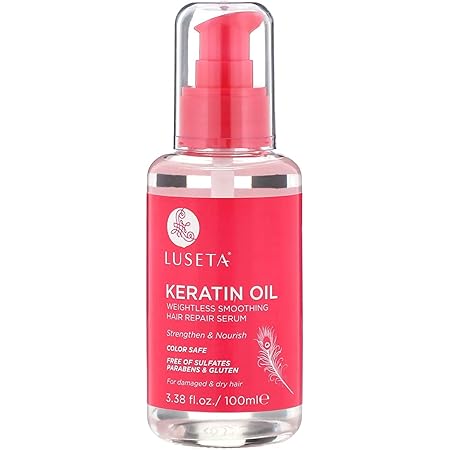 Amazon.com: Luseta Keratin Hair Oil Strengthening & Nourishing Serum 3. ...