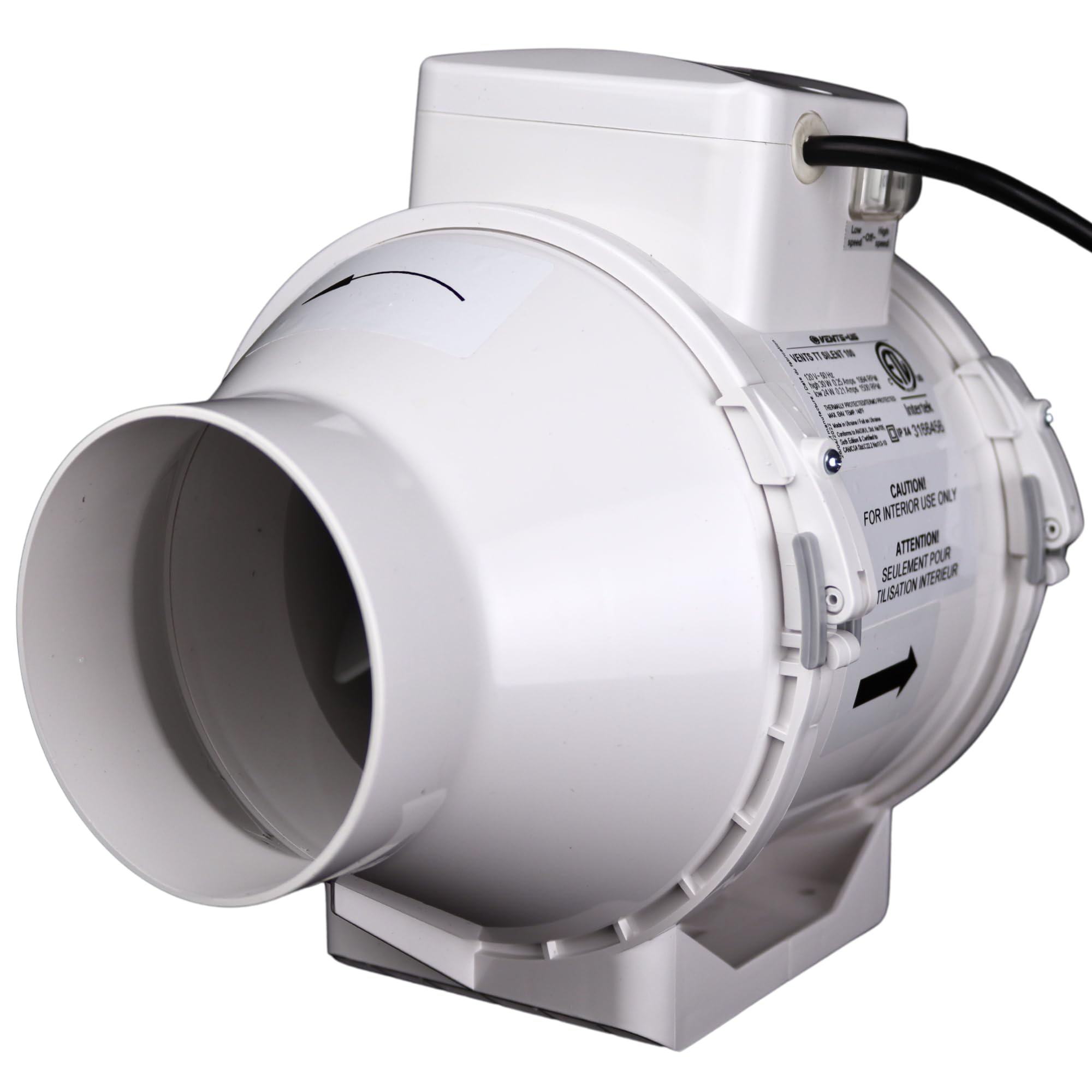 Vents Us Tt Silent 100 Mixed Flow Ventilation Inline Duct | Desertcart ...