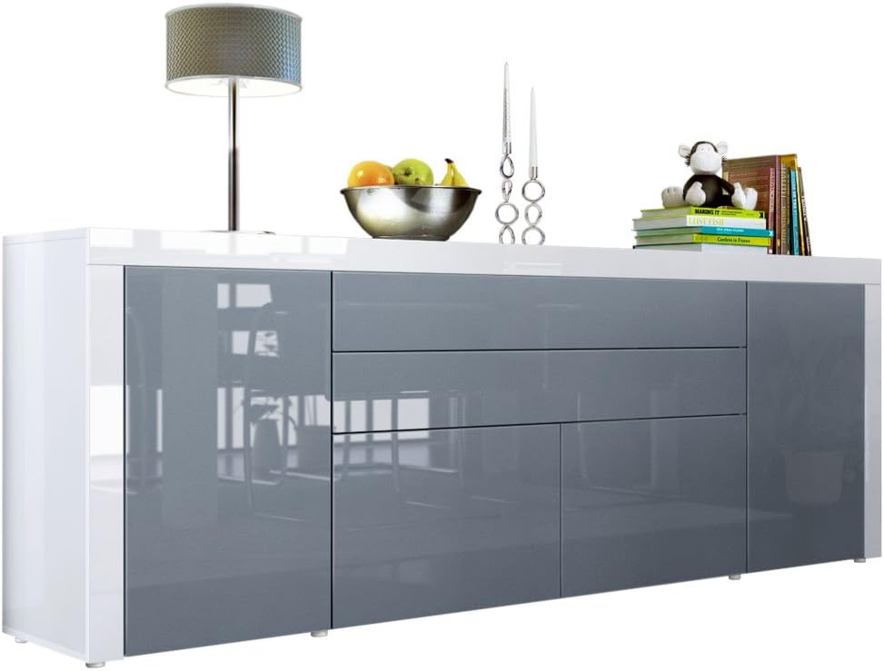 Vladon La Paz V2 Sideboard, Cabinet with 2 Doors, 2 Drawers, and 2 Drop ...