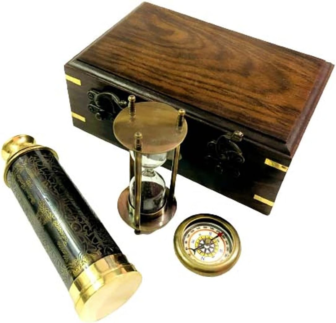 Amazon.com: THOR INSTRUMENTS Nautical Handmade A Lot of 3 Telescope ...