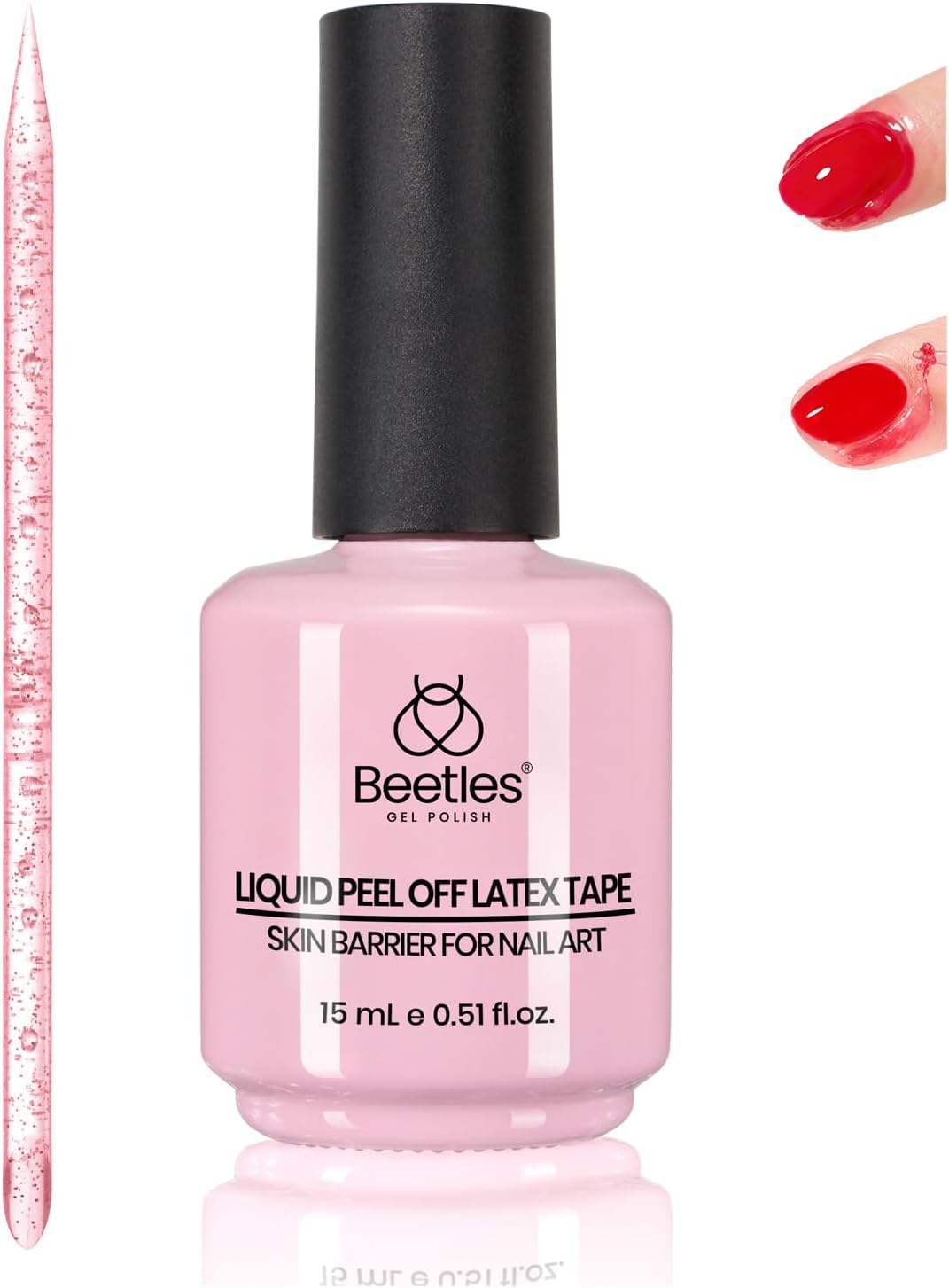 Amazon.com: Soft gel 15ML White Latex Liquid Nail Latex Nail Polish ...