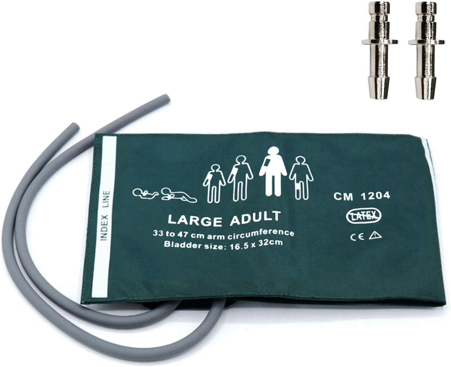 Amazon.com: Replacement Cuff with Dual Tubes + BP12 Connectors for ...