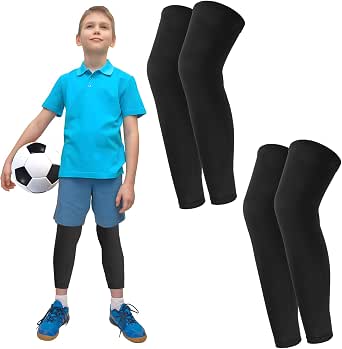 Amazon.com: PLMMOUT 2 Pairs Leg Sleeves,Long Leg Compression Sleeve,Non ...