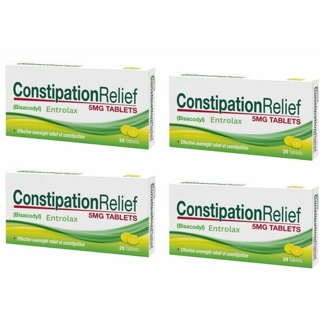 Entrolax Bisacodyl 5mg 4 Pack Effective Overnight Relief Of ...