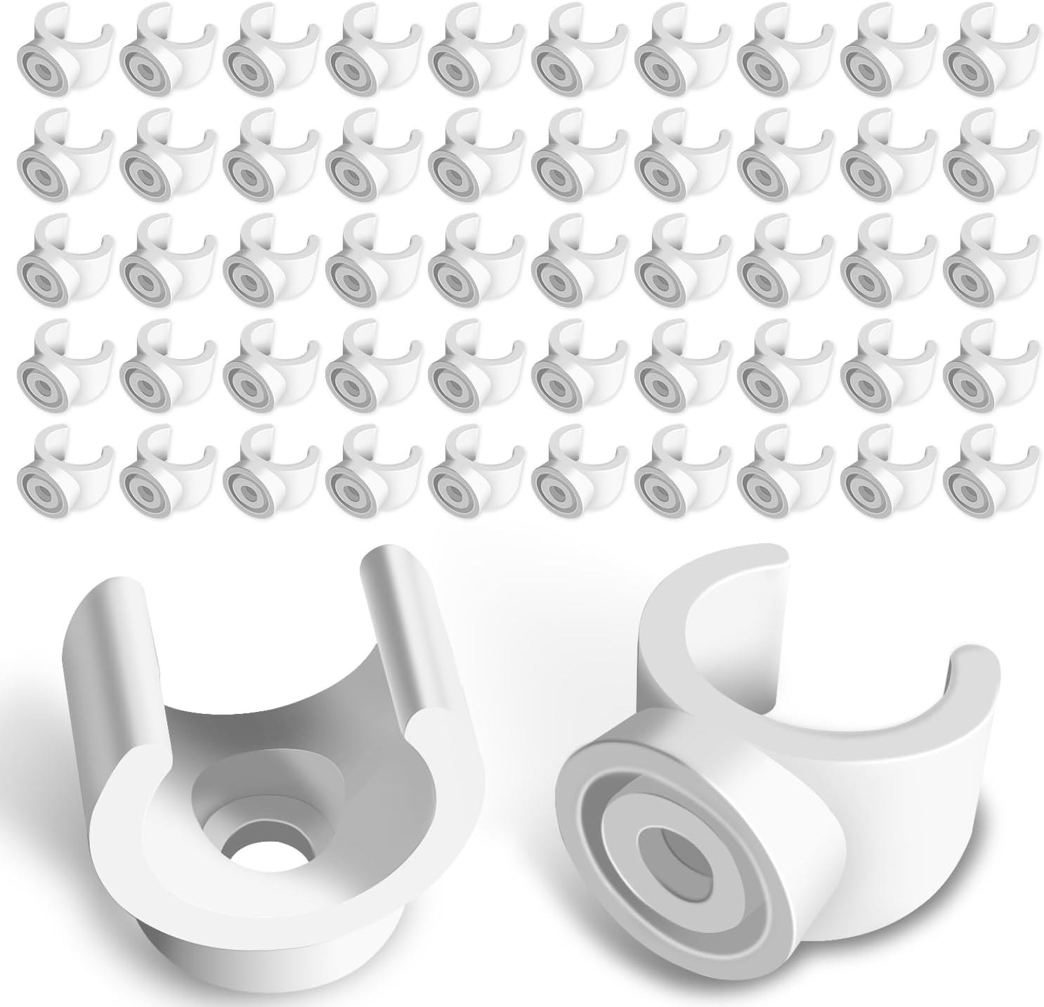 OWMOSYX 50 Pack 1/2 Inch PEX Clips, 16 mm Pipe Hangers Pipe Holder PEX ...