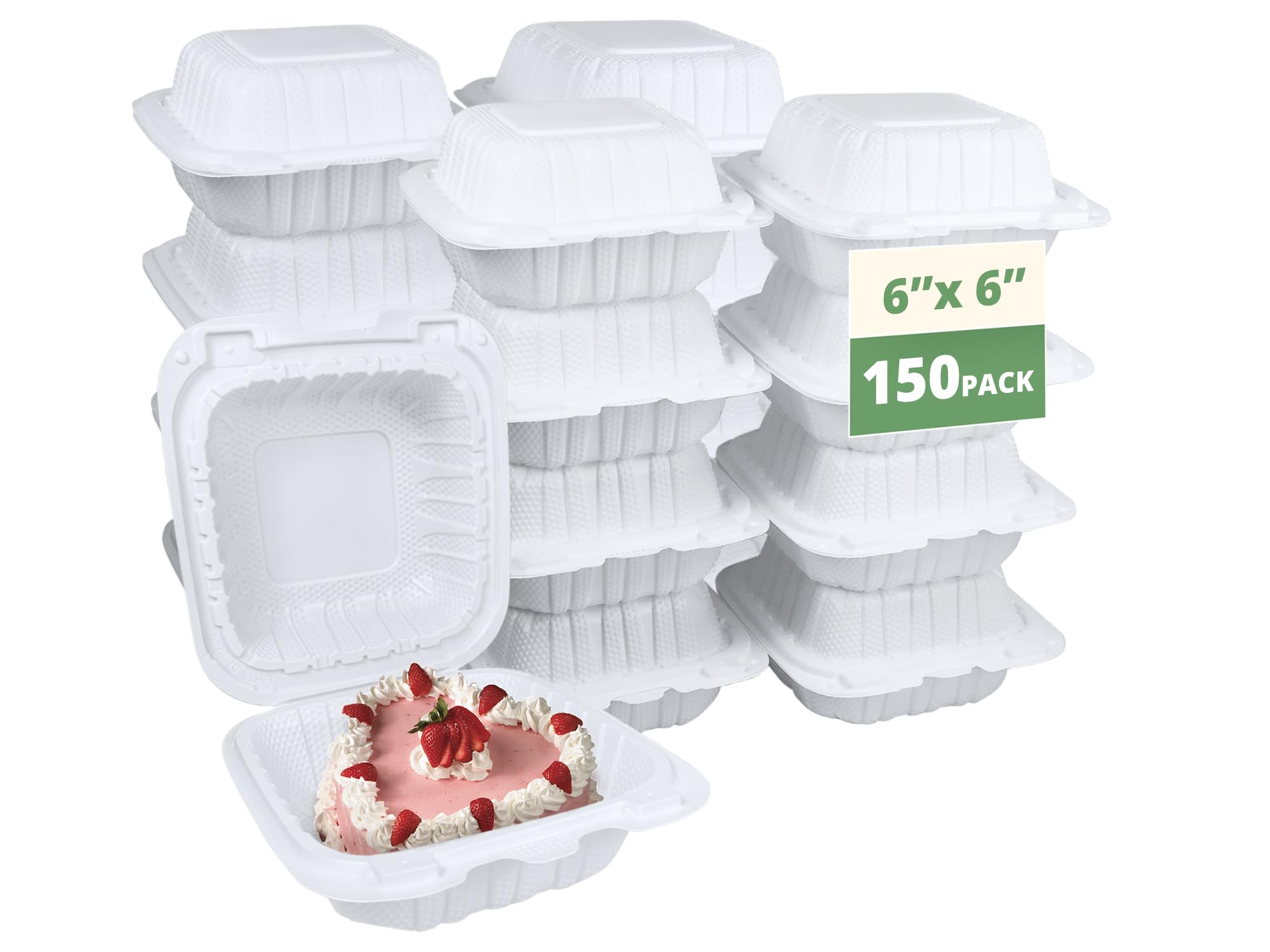 Amazon.com: Klex Eco-Friendly Mineral-Filled PP Clamshell Takeout Food ...