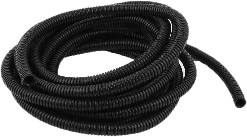 Uotyle Pond Hose Flexible Corrugated Tube Black PE Plastic Conduit Pipe ...