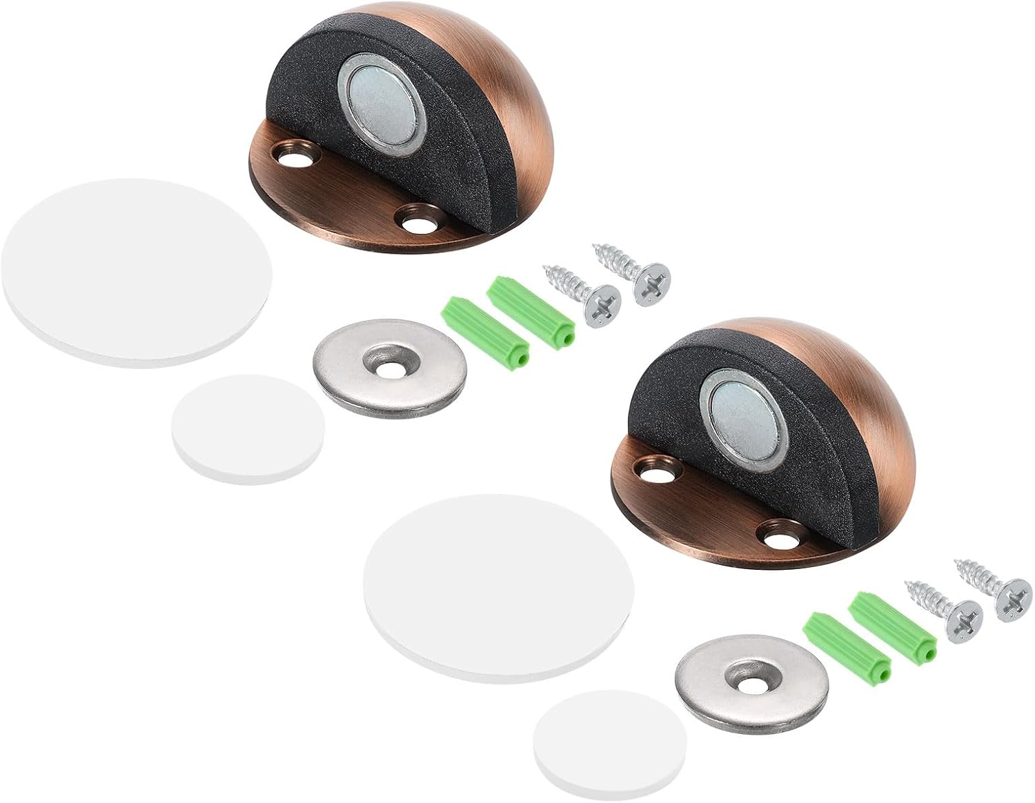 Amazon.com: uxcell Magnetic Door Stopper Catch, 2pcs Stainless Steel ...