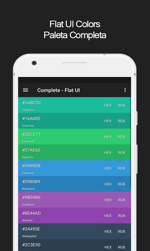 Aplicación Master Color Palette en Amazon Appstore