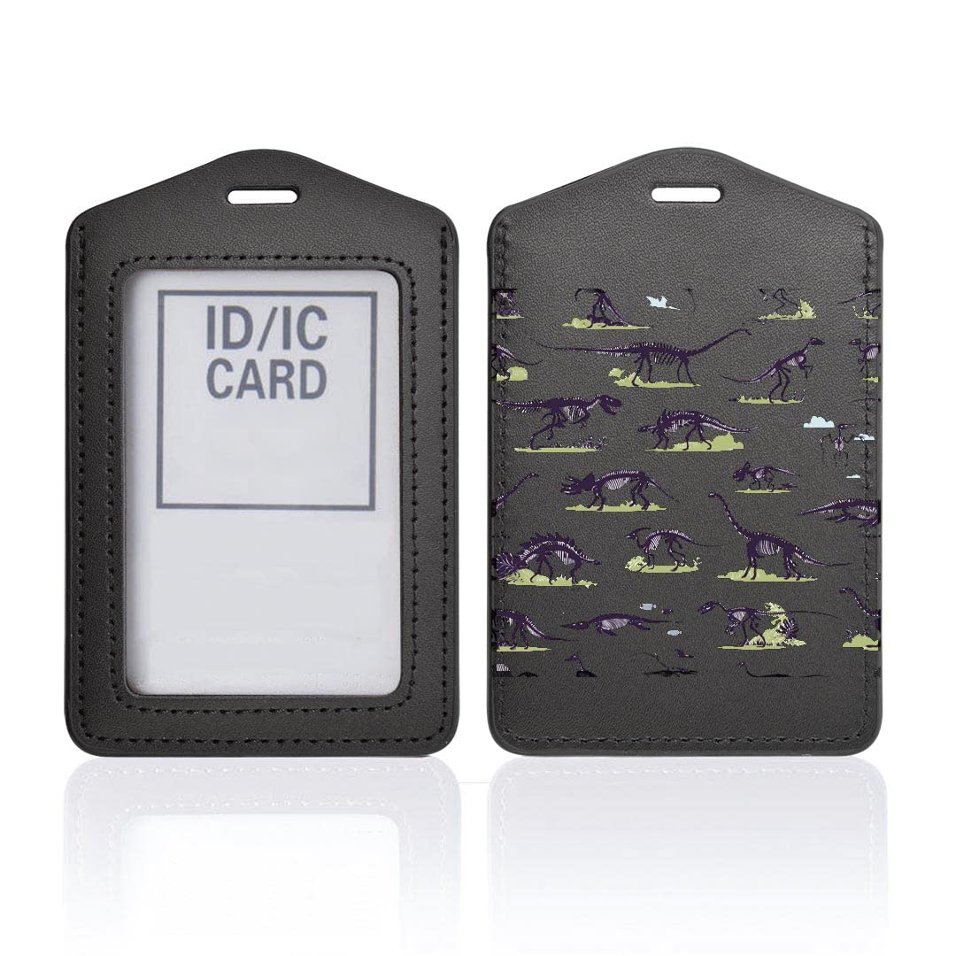 Amazon.co.jp: パスケース 定期入れ IC IDカード入れ ブラック ネックストラップ付 社員証入れ 通学 通勤 passcase 恐竜 生き物 013913 : ファッション