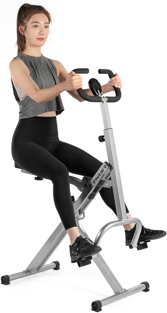 Foldable Squat Machine Rower Ride Fitness Workout Machine, Rowing ...