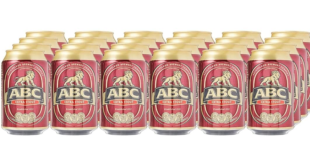 ABC Extra Stout Beer Can, 323ml (Pack of 24) : Amazon.sg