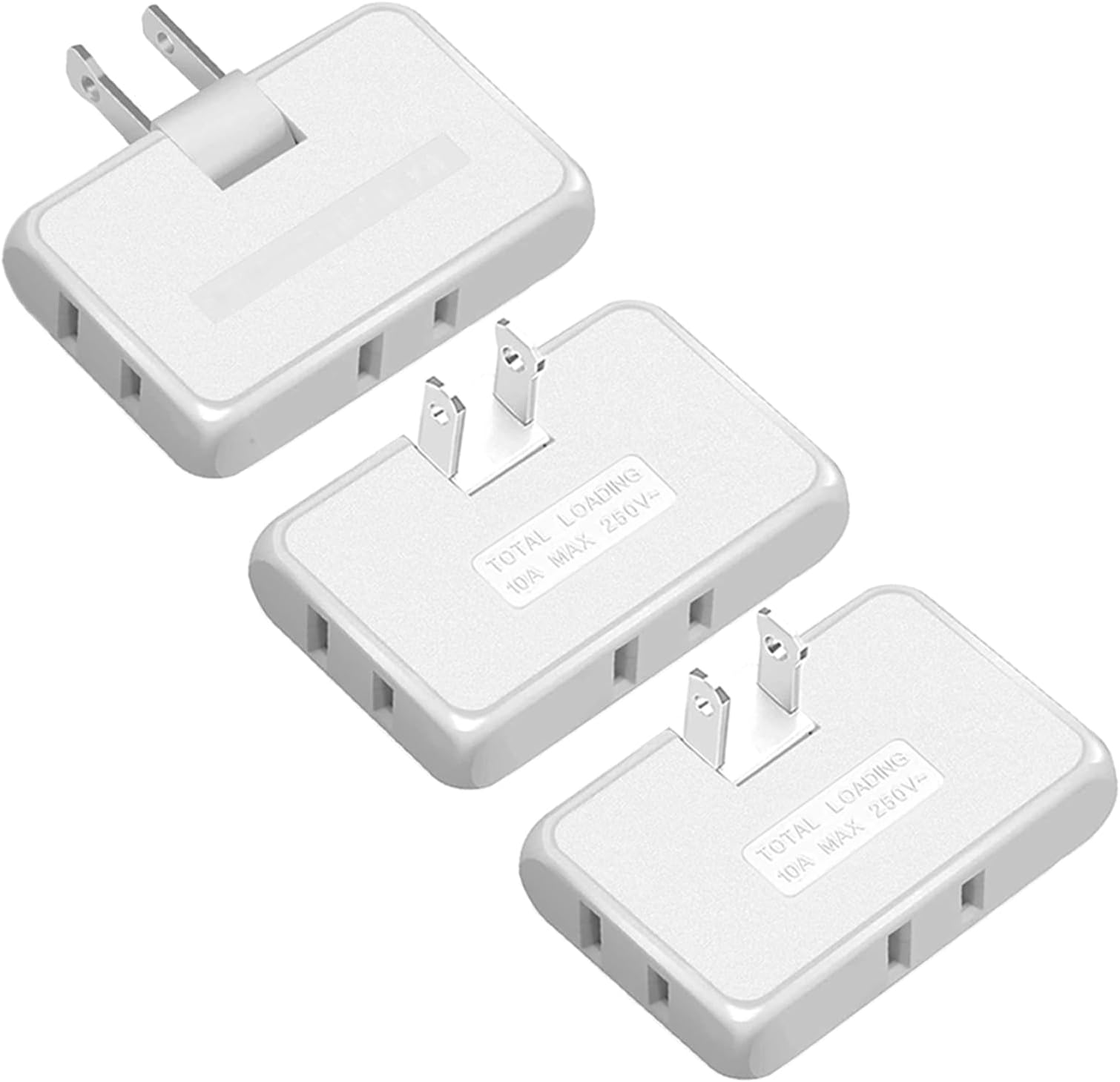 Amazon.com: SYCON 2 Prong Swivel Wall Adapter, Electrical 4 Way Outlet ...