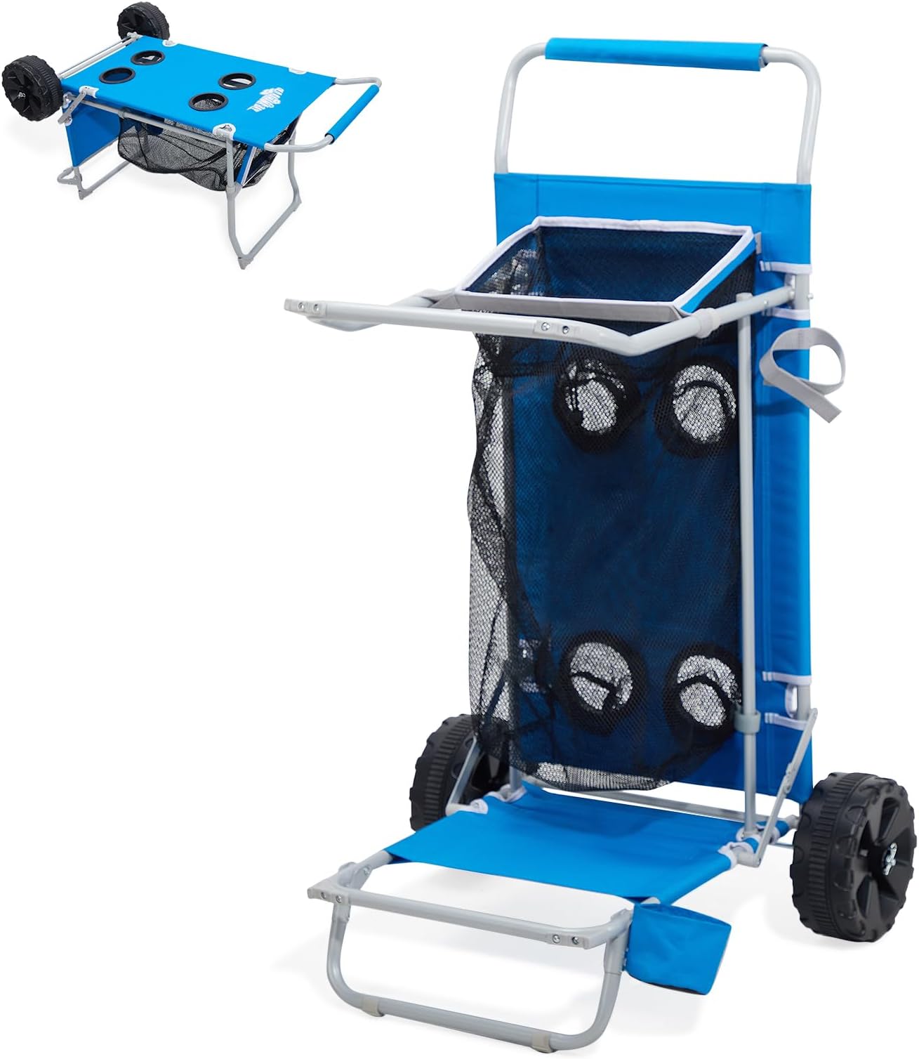 Amazon.com : GDLF Beach Cart for All Types of Sand, Foldable Beach Cart ...