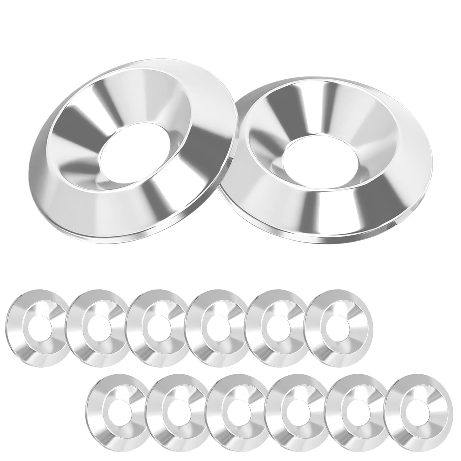 Counter Sunk Steel Washer Ctyjia 20 PCS Countersunk Washer, M3 Finish
