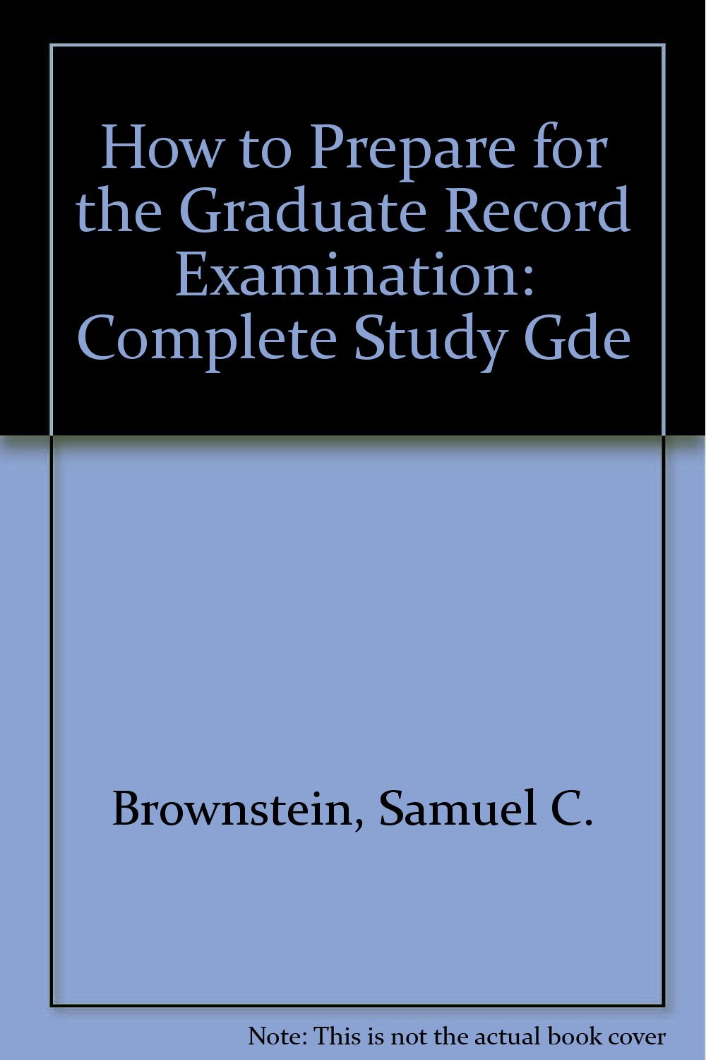 Barron's how to prepare for the graduate record examination: GRE ...