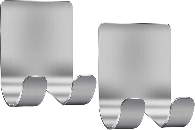 Razor Holder Shaver Hook Hanger Stand(2 Pack)Self Adhesive Stainless ...