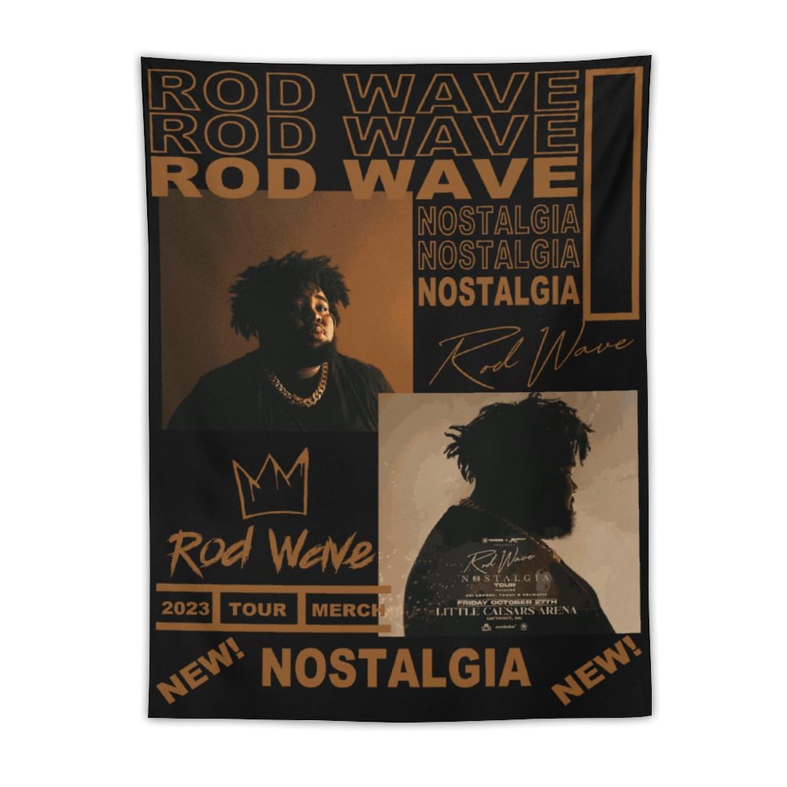 Amazon.com: BETTERCRAFT Rap Rod R&B Wave Tapestry, Hip Hop Poster For ...