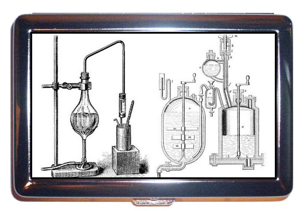 Amazon.com: Steampunk Chemistry 1800s Victorian Science: ID Wallet or ...