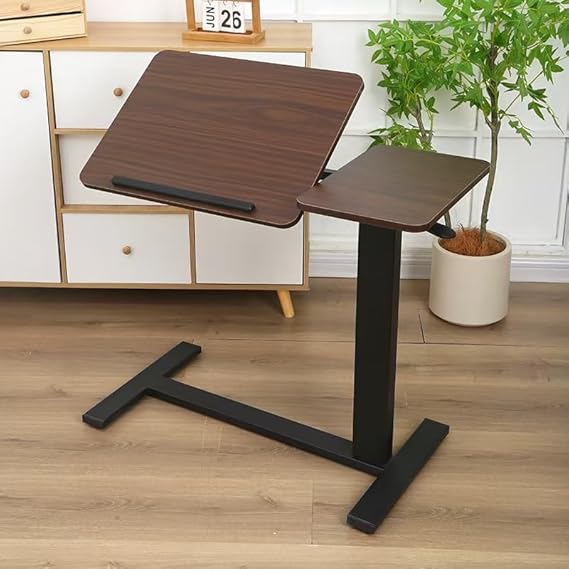 Amazon.com: MATONELL Folding Overbed Table with Wheels - Adjustable ...