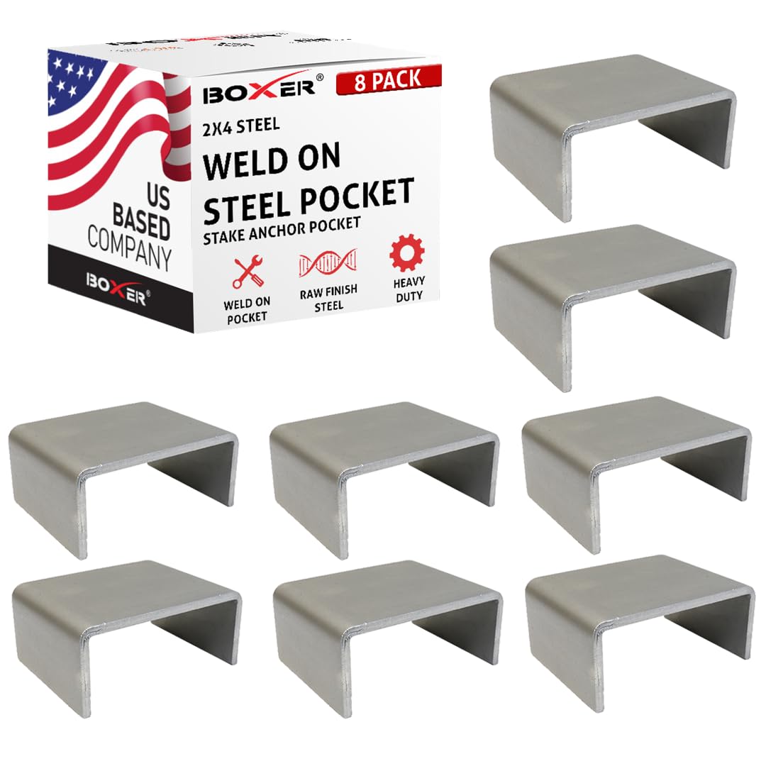 Boxer Heavy Duty Weld On Steel Stake Pocket Anchors for Flatbed ...