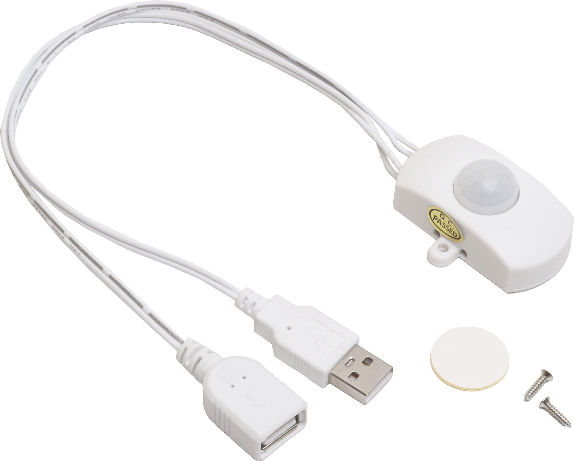 Amazon.co.jp: オーディオファン USBタイプ人感センサー PIRセンサー 赤外線 動作検知 120度 5m LED用 USB接続 ...