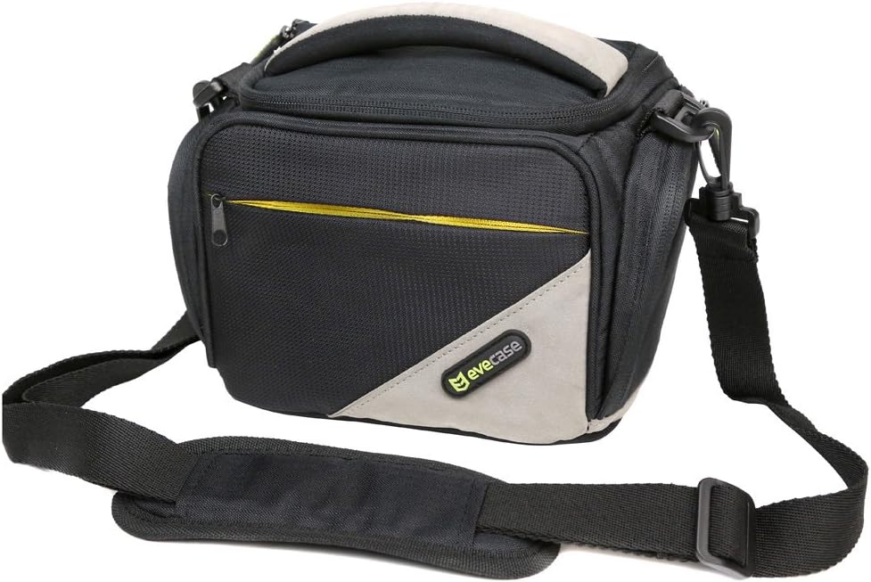 Amazon.com : Evecase Medium DSLR SLR Camera Travel Case Shoulder Bag ...