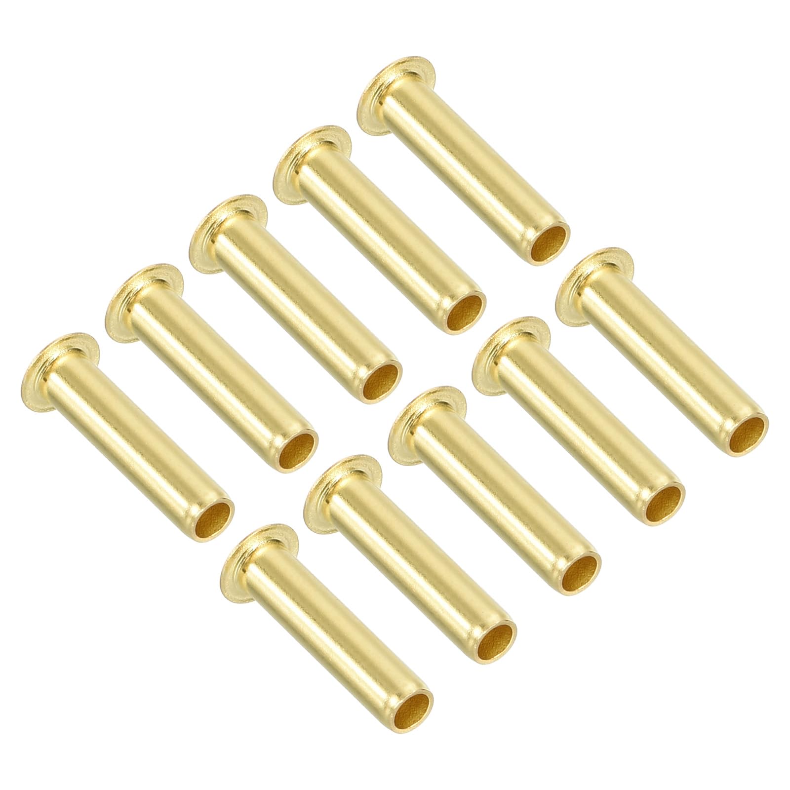 PATIKIL Brass Compression Insert for 3/16" Tube OD, 10 Pack Insert Tube ...