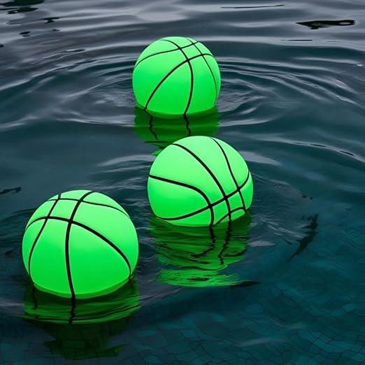 Amazon.com: Toys+ Pool Green Glow in The Dark basketballs 3 Pack Glow ...