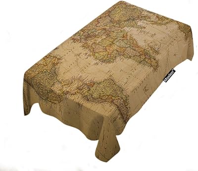 Amazon.com: AOYEGO Treasure Map Table Cloths Rectangle Pirate Skull ...