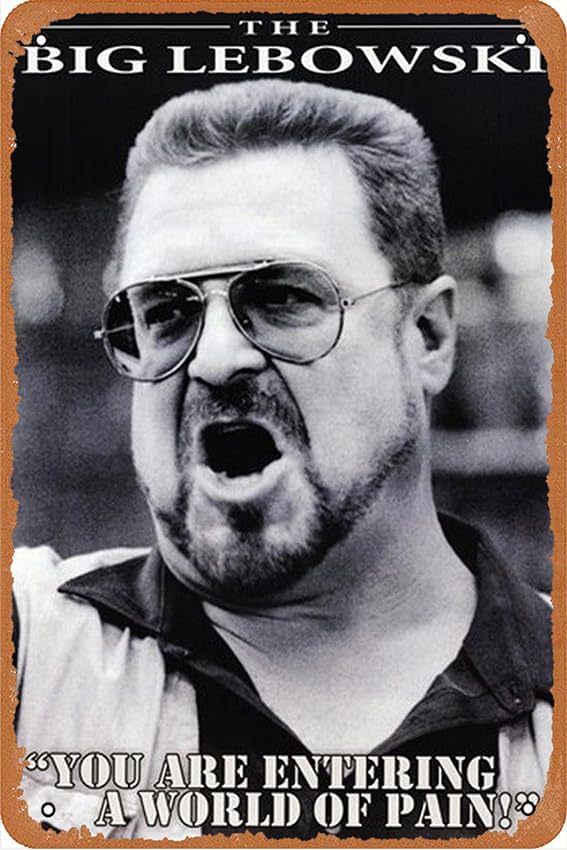 Amazon.com: Big Lebowski - World of Pain Poster Poster Print Retro ...