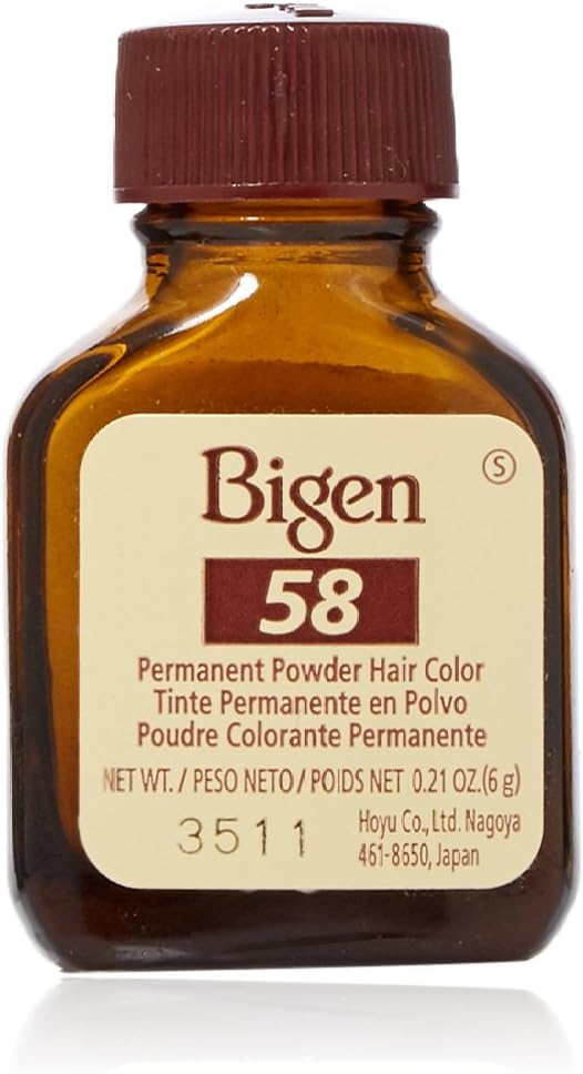Bigen Hair Coor 58- Black Brown Noir Naturel, 0.21 oz : Beauty ...